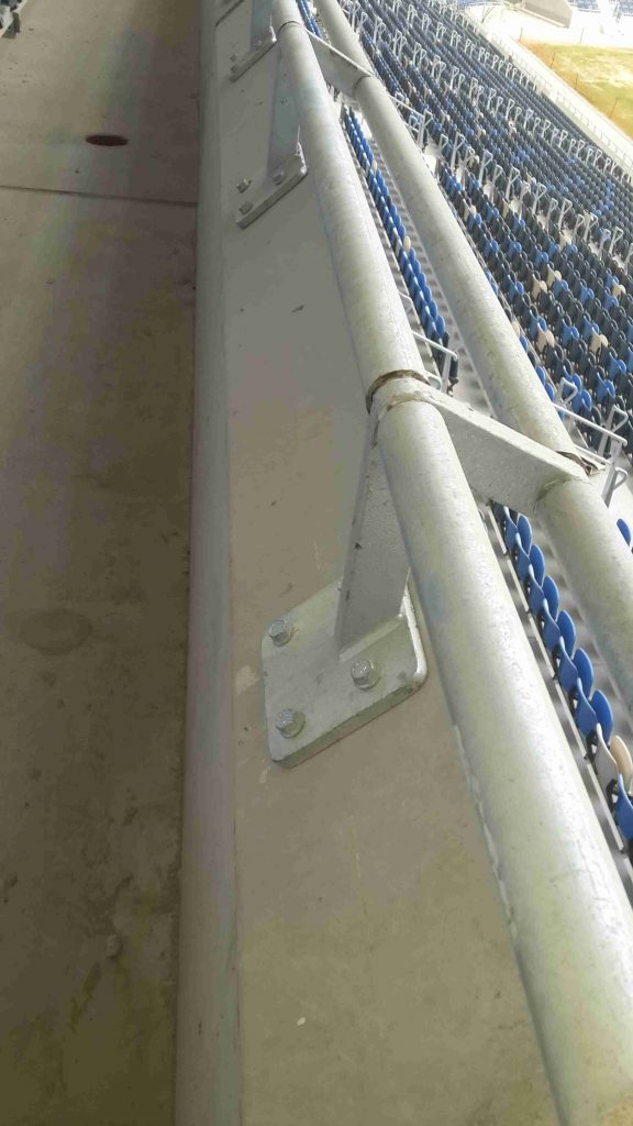 Stadium "Sammy Ofer" Haifa - roof & balustrade connections